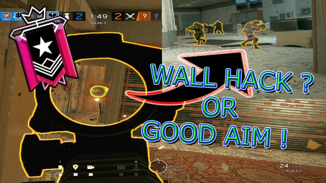 ?Rainbow Six Siege | Wall Hack or Good Aim - YouTube
