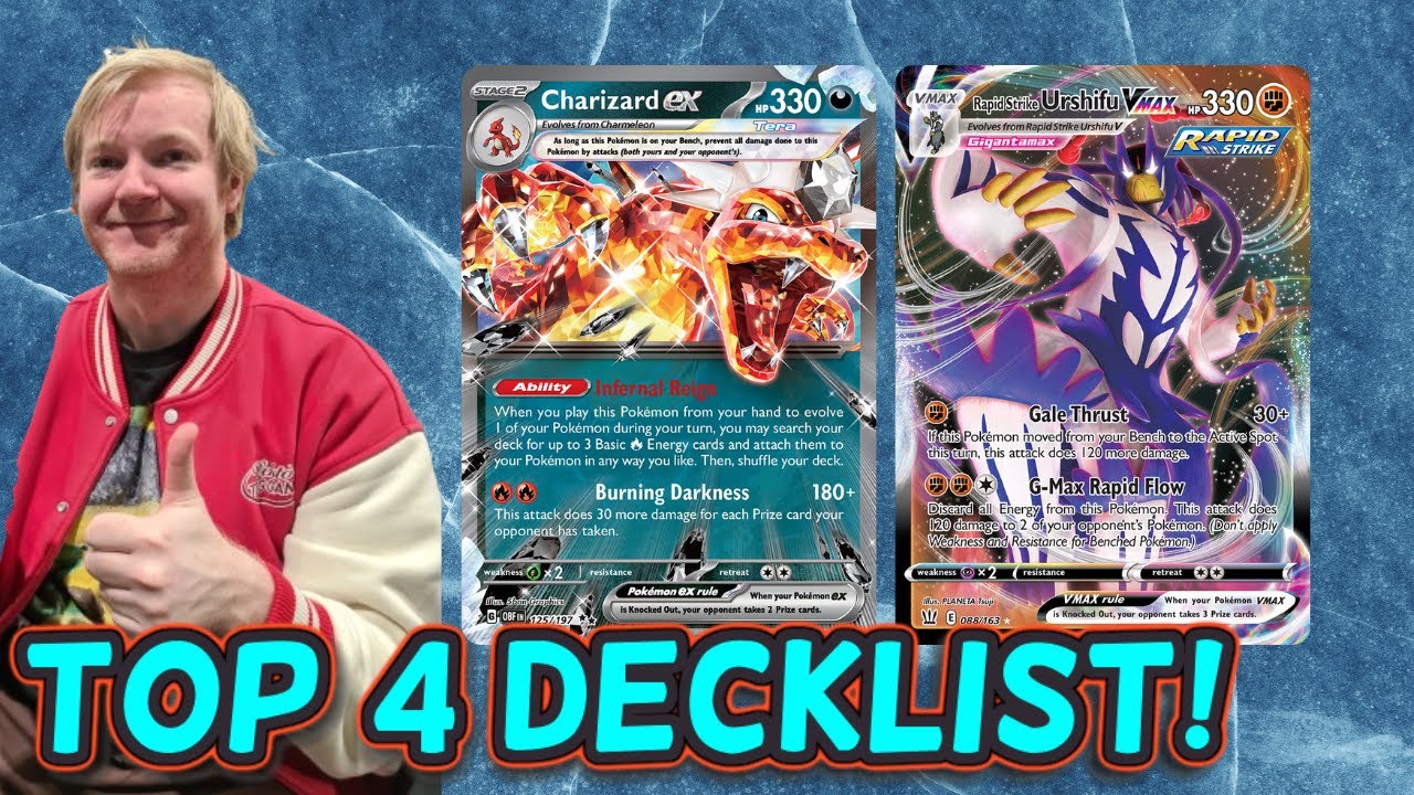 Tord Reklev's Top 4 Charizard EX/Rapid Strike Urshifu VMAX Utrecht Deck ...