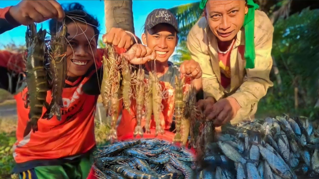 HUGE PRAWNS, MILK FISH AND MUD CRAB | Dinadampot lang ang Sugpo at ...
