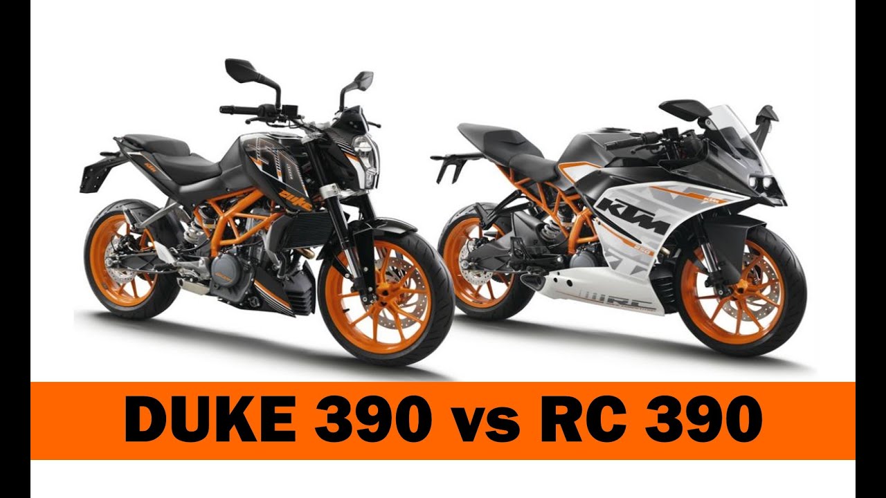 Duke 390 vs RC 390 on Straight road. - YouTube