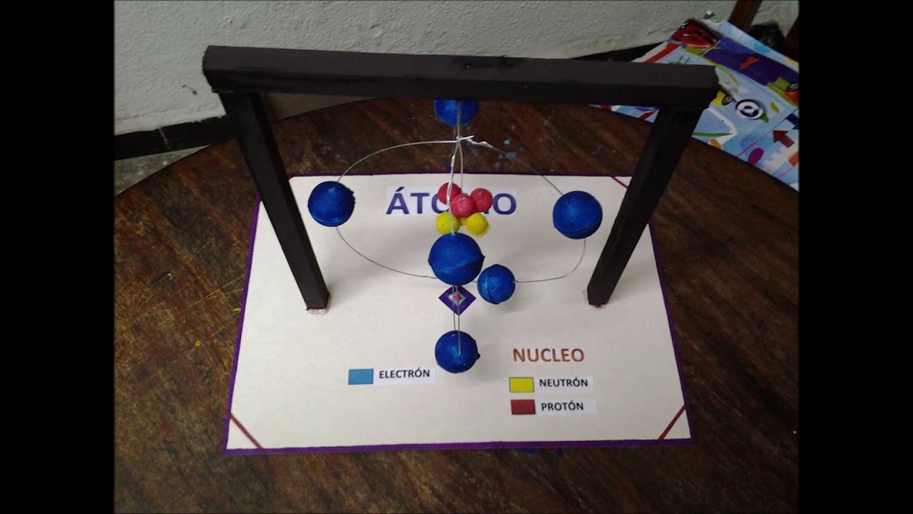MAQUETA DE ÁTOMO - YouTube