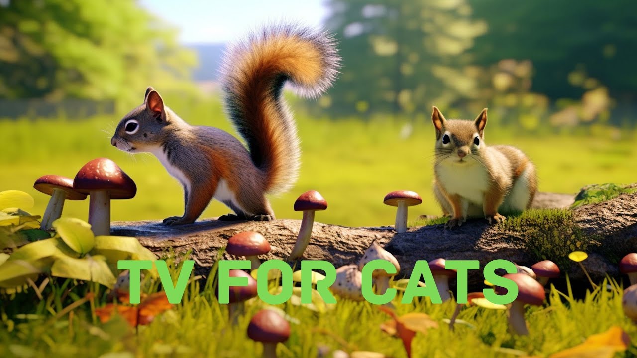 Cat TV for Cats to Watch😽 Summer Squirrels and So Many Little Birds 🐶 ...