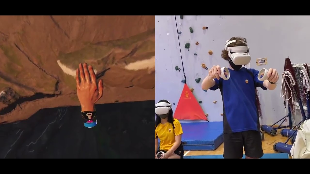 Rock Climb in VR World - YouTube