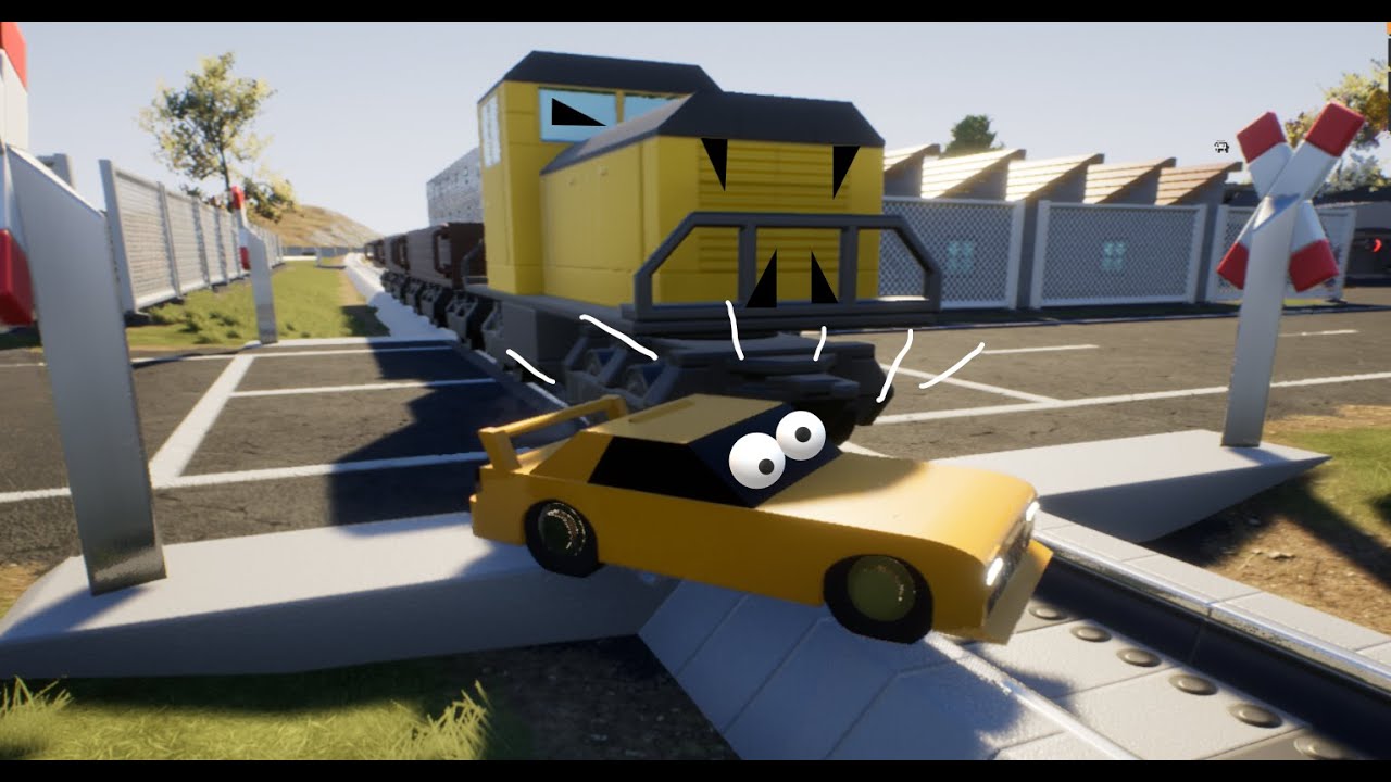 Trying to stop the train in Brick Rigs - YouTube