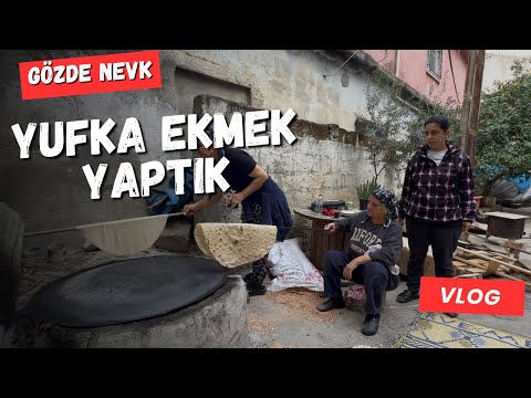 KIŞLIK YUFKA EKMEK YAPTIK