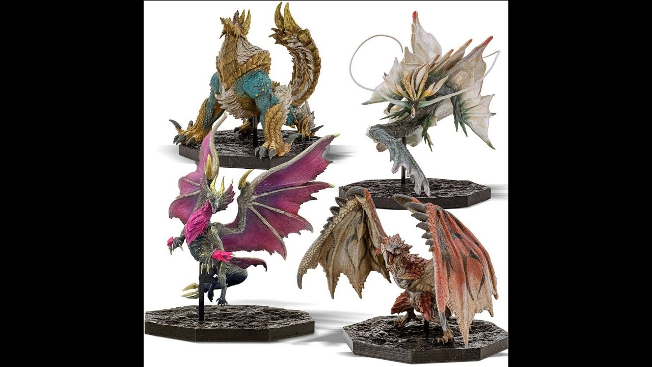 Monster Hunter Figure Builder Cube Statue Case of 4 - YouTube