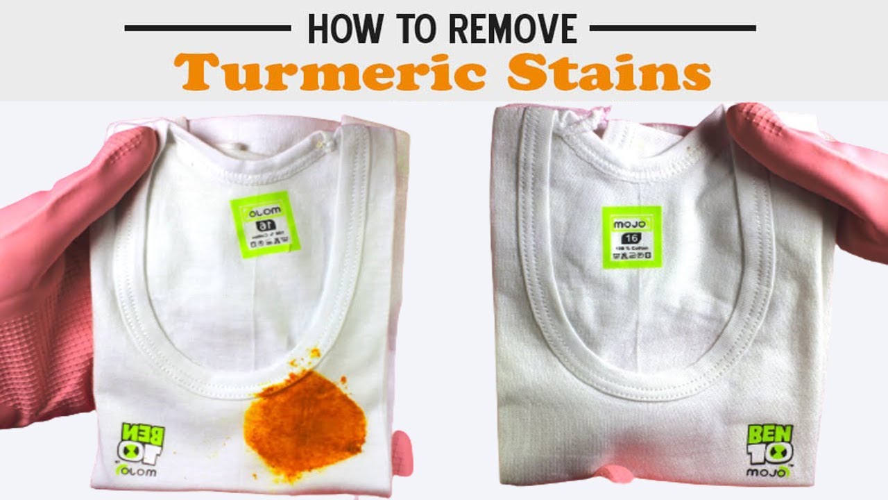 Best Way to Remove Turmeric Stains from Clothes Easily - Liza Cleaning ...