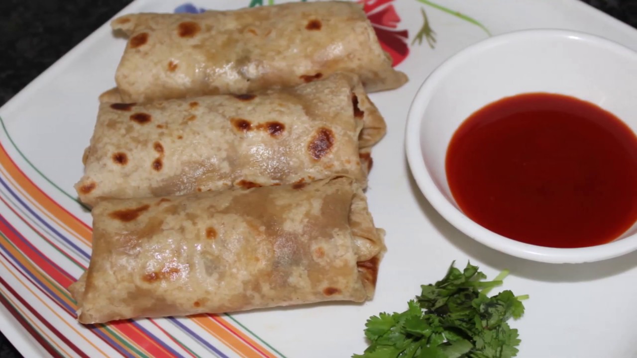 #lunchboxrecipe Chapathi Kheema roll/Minced meat roll/Chapathi roll ...