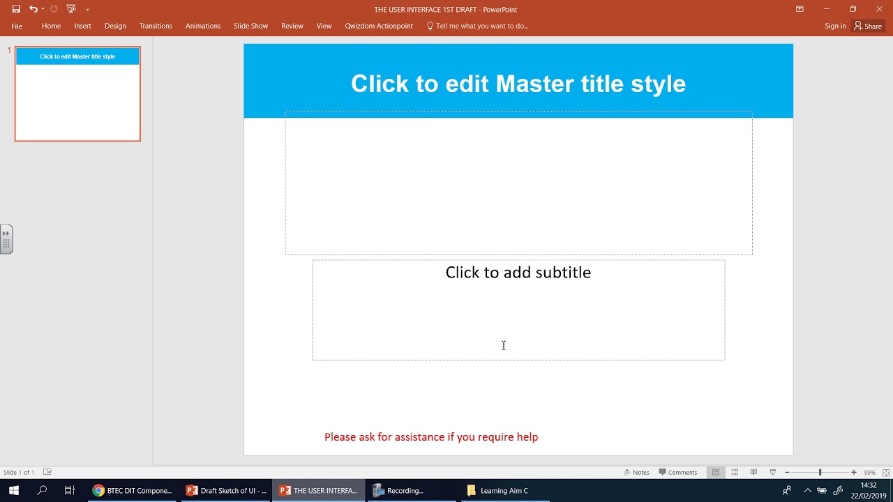3 Section 1 Creating your UI 1st Draft - YouTube