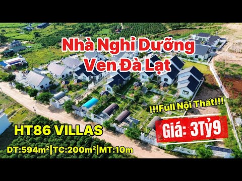 3TỶ9| Nhà Nghỉ Dưỡng Ven Đà Lạt Nằm Trong Khu HT86 Villa Để Lại Full Nội Thất! #ht86 