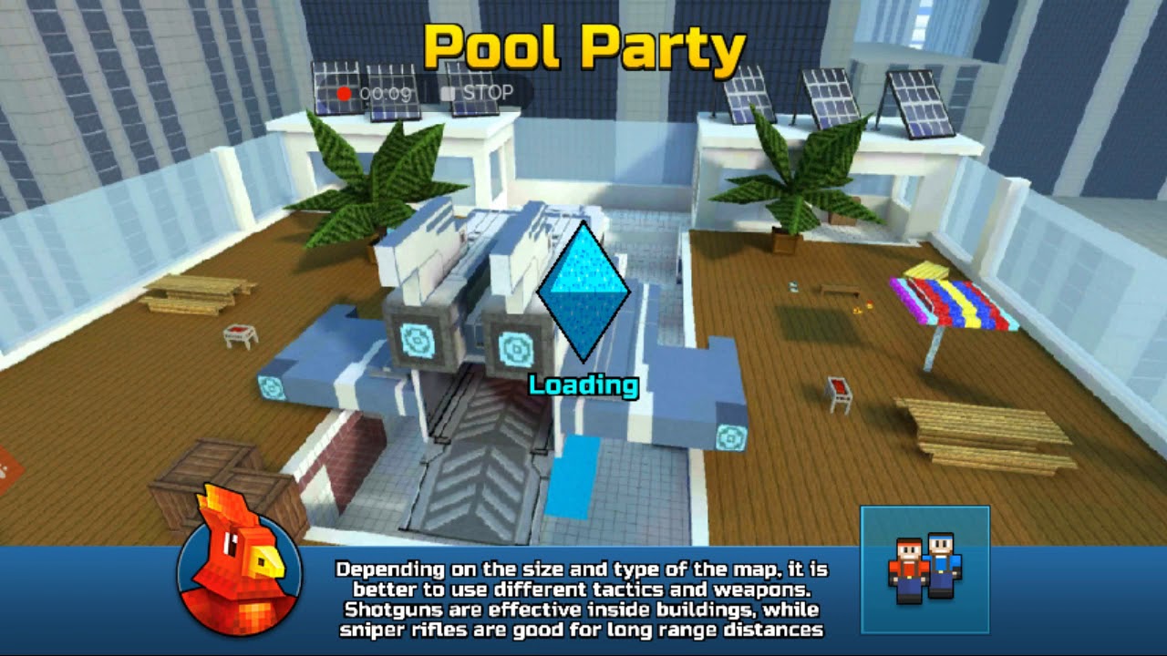 Pool party Pixel gun 3D - YouTube