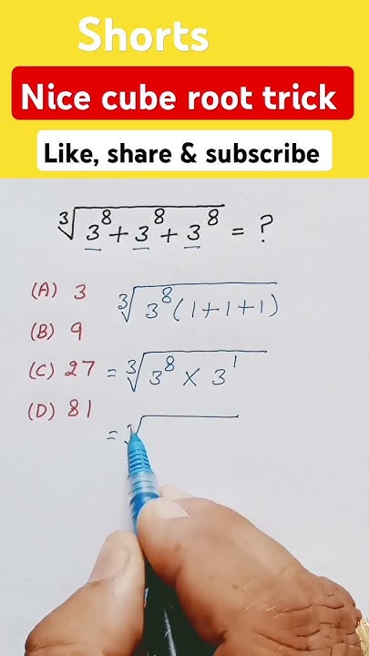cube root trick #math #tricks #shorts #cuberoottrick #mathematics #viral - YouTube