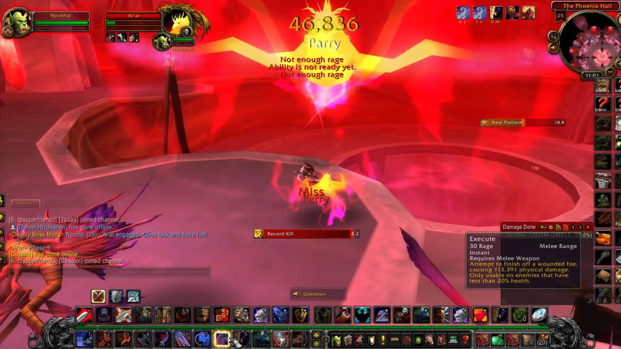 Al'ar the Pheonix God first boss in tempest keep fury warrior solo.wmv ...