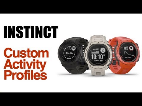 Garmin Instinct - How To Create Custom Activity Profiles - YouTube