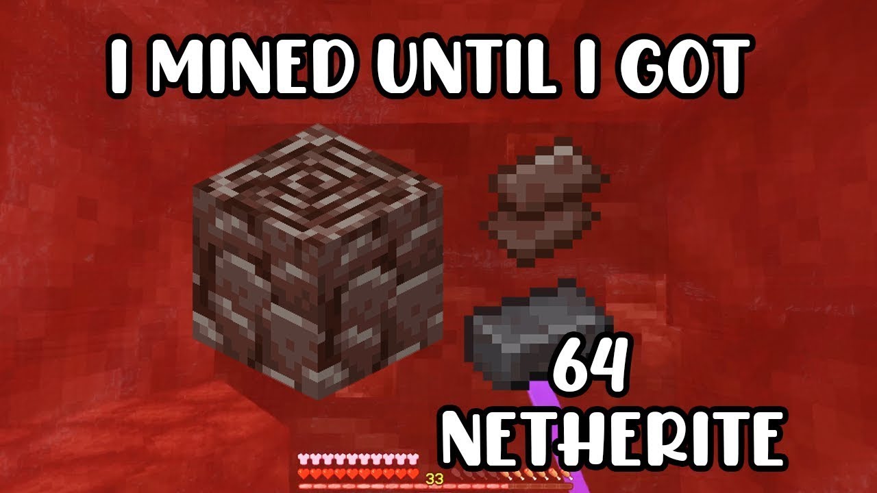 GETTING FROM 56 netherite ingots to 64 in my friends realm - YouTube