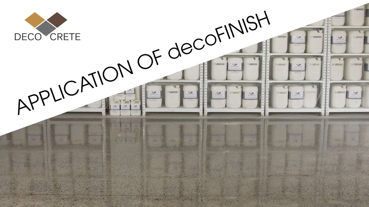 DecoCrete: APPLICATION OF decoFINISH - YouTube