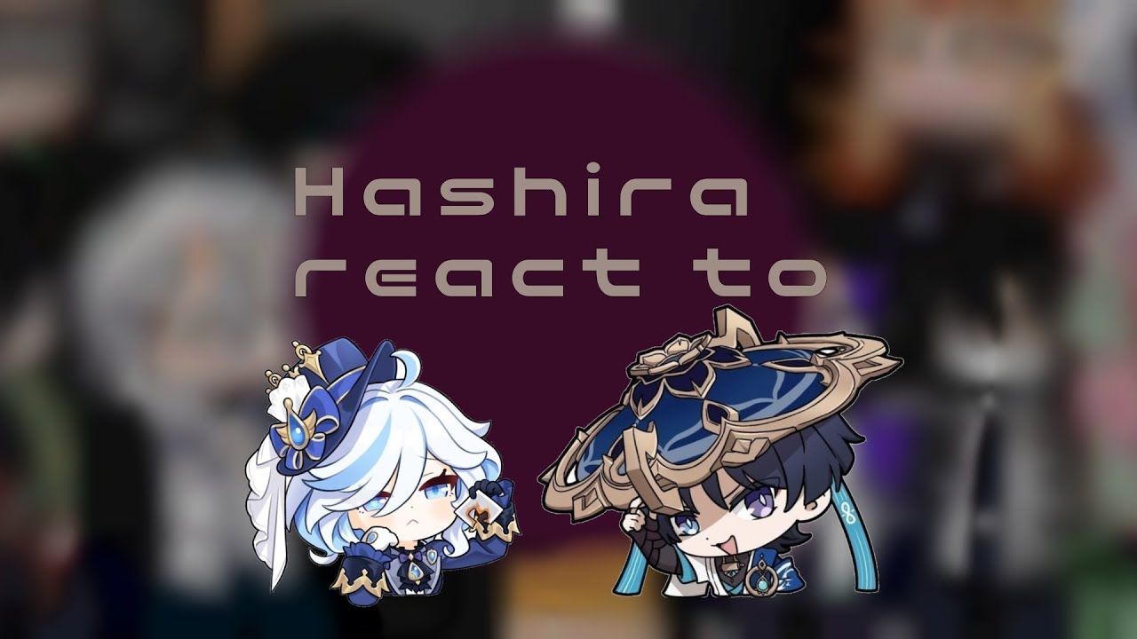Hashira react to Furina and Wanderer |Gacha club|Genshin impact & Demon ...