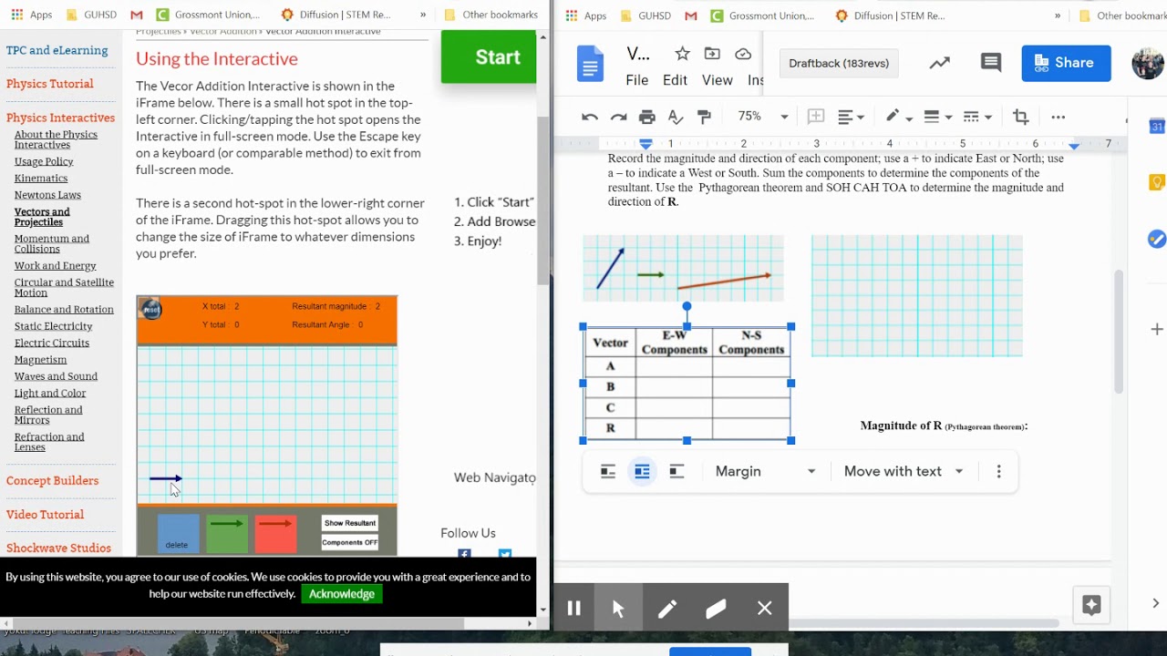 Physics Interactive: Adding Vectors Activity - YouTube