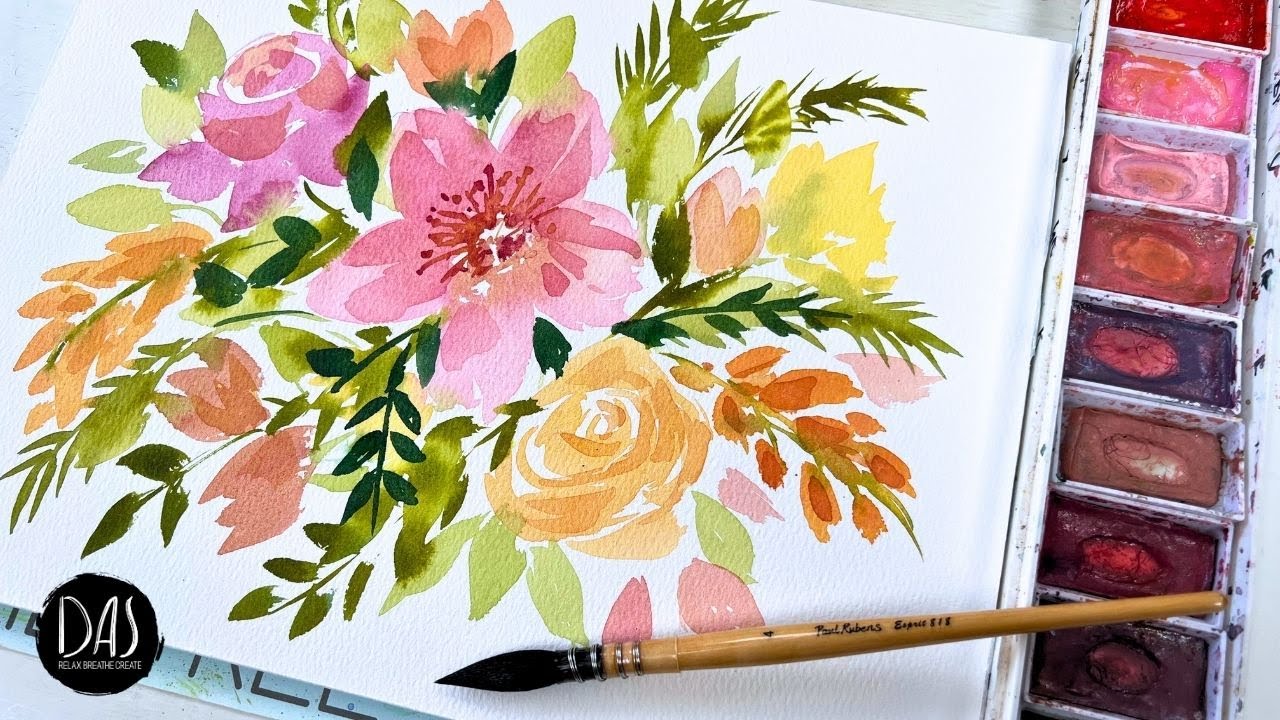 Watercolor Flowers | Diane Antone Studio