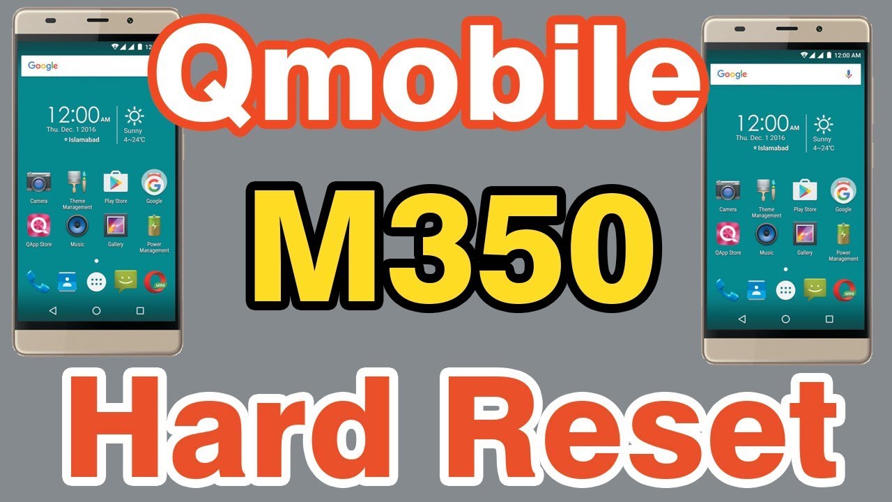 Qmobile M350 Hard Reset - YouTube