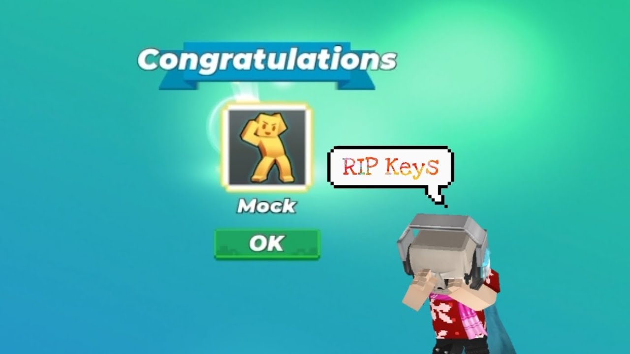 I Got the New *MOCK* Emote on Bedwars! (RIP Keys) - YouTube