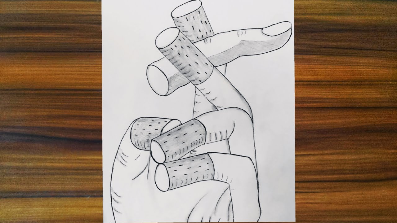 World No Tobacco Day Drawing-pencil sketch || How to draw no smoking ...