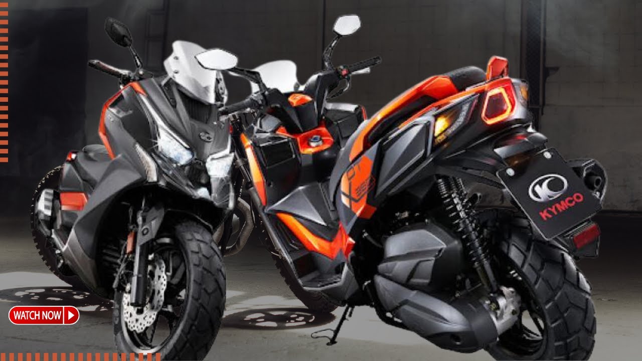Kymco unveils new DTX 125 maxi-scooter in Spain - YouTube