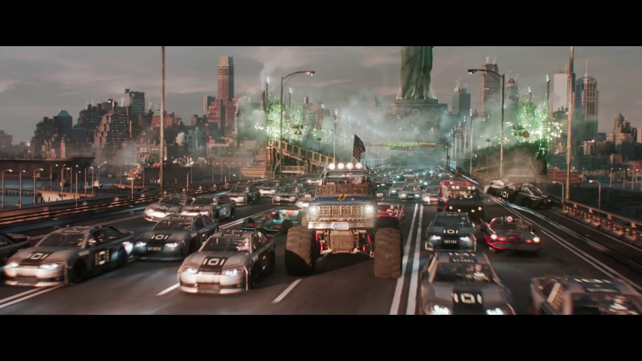 Ready player one (car race scene) hd - YouTube