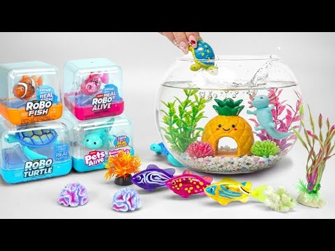Satisfying Unboxing Zuru Robo Alive Aquarium & Robo Nemo Fish Playset ...