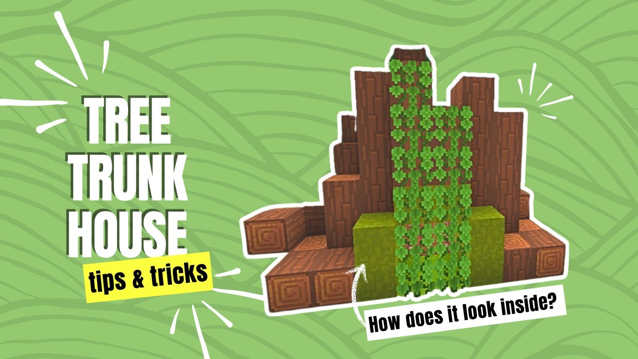 TREE TRUNK / LOG HOUSE ~ TUTORIAL ~ Crafting and Building App - YouTube