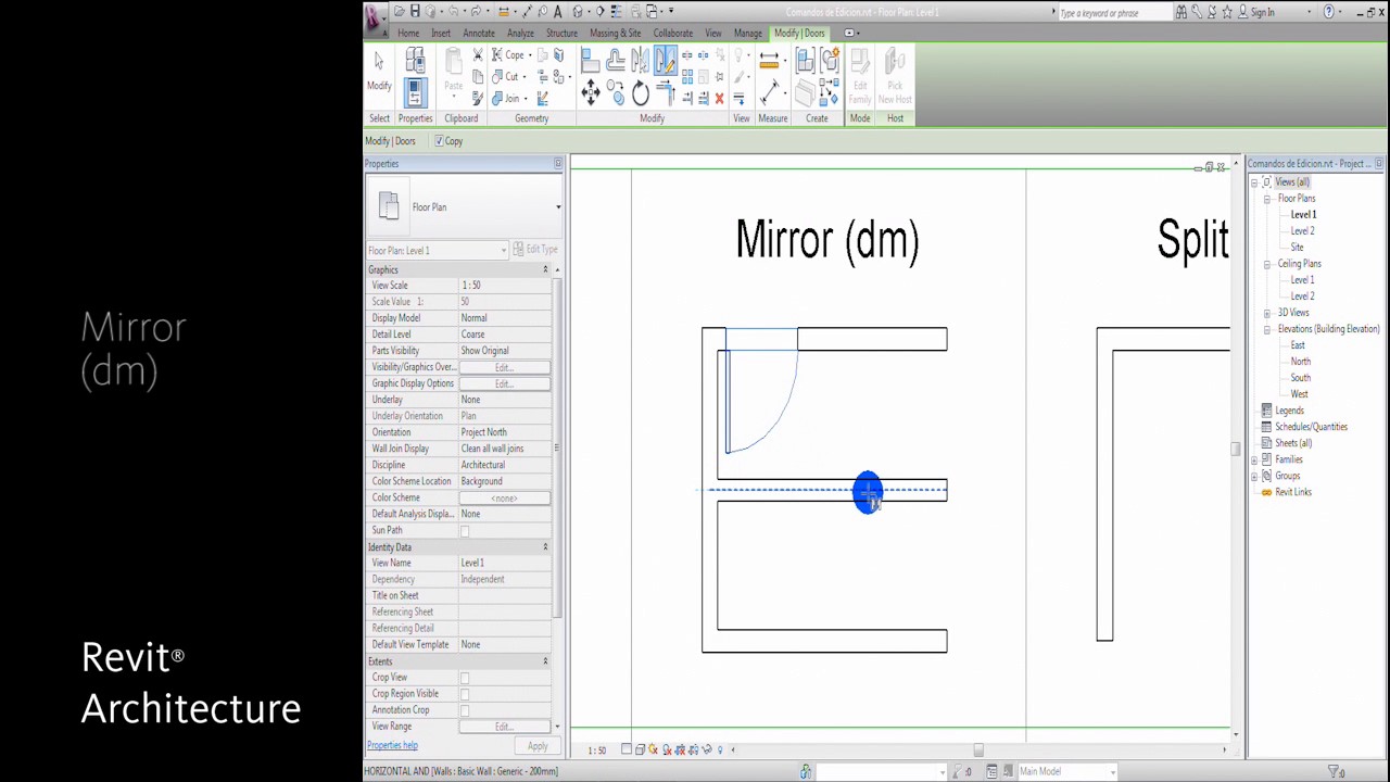REVIT ARCHITECTURAL - ce mirror dm - YouTube