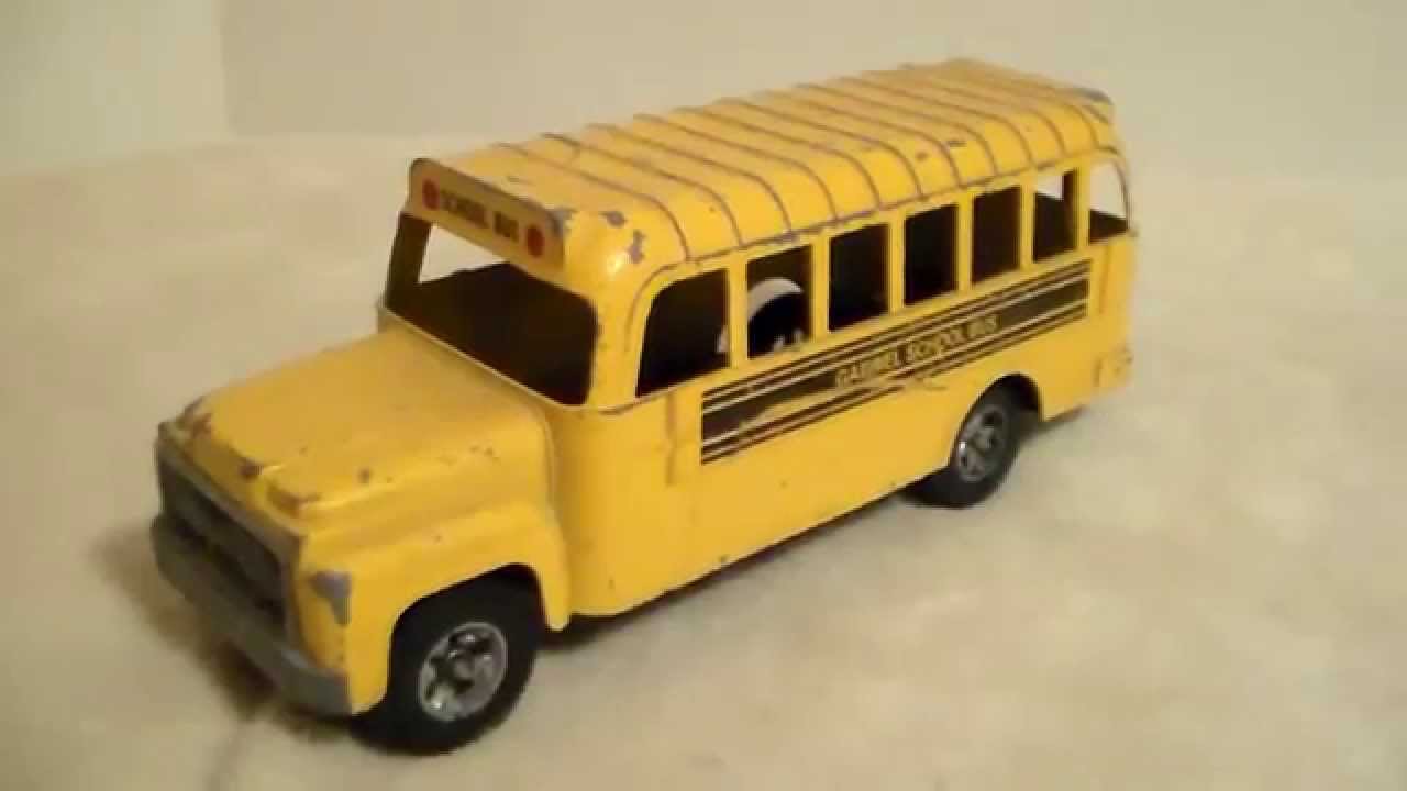 Gabriel Toy School Bus 1960-70's - YouTube