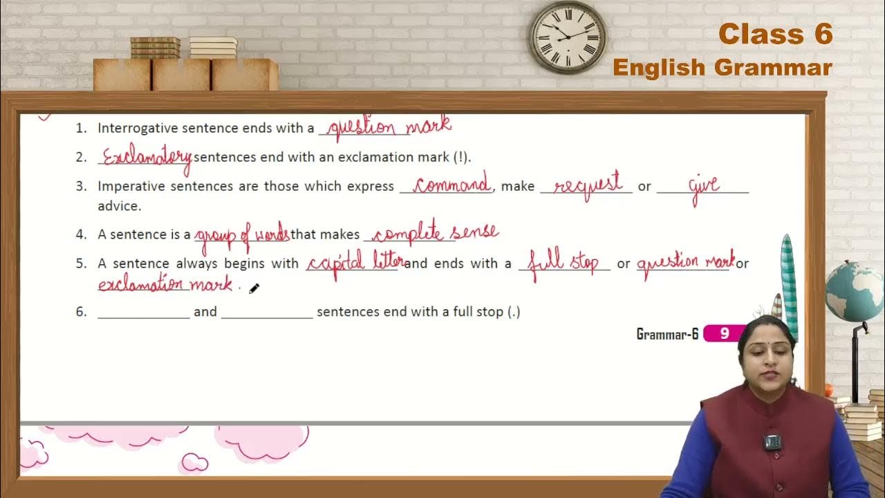Grammar 6 ch 1 - YouTube