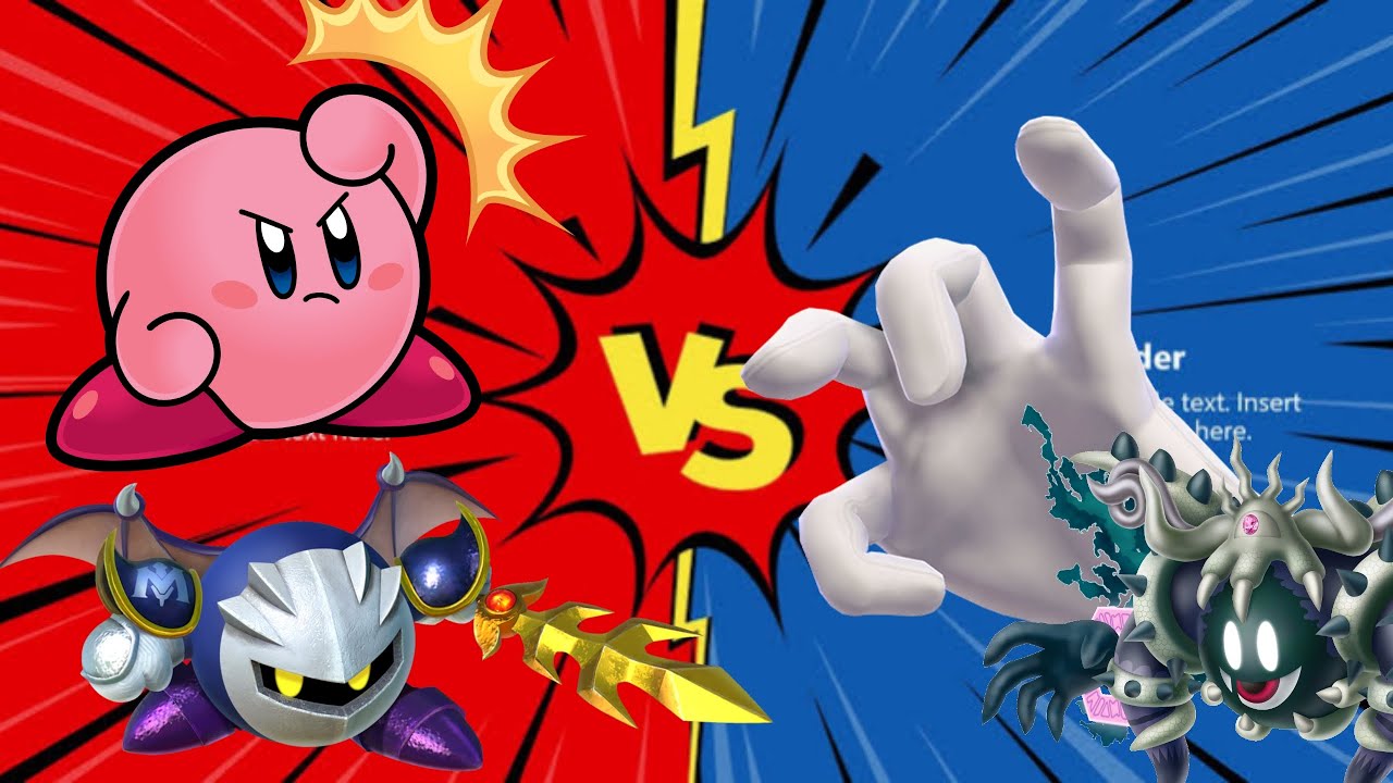 SUPER SMASH BROS ULTIMATE PLAYABLE BOSSES KIRBY (ME) & META KNIGHT VS CRAZY HAND - YouTube