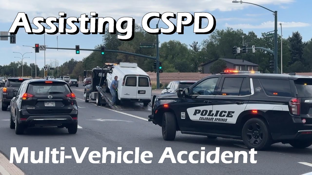 Assisting CSPD at a multi-vehicle accident - YouTube