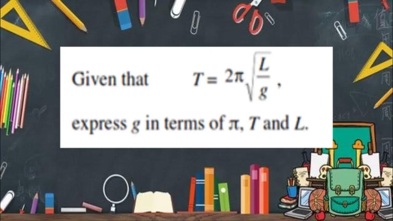 Rearrange Formula | How to Make a Subject | Part 2 | Algebra | Nubeer ...