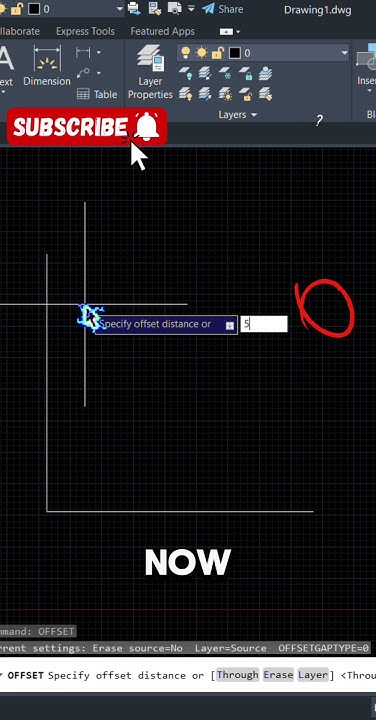 how to make offsets in AutoCAD #autocad #engineering #subscribe #viralshorts #likes #tutorial ...