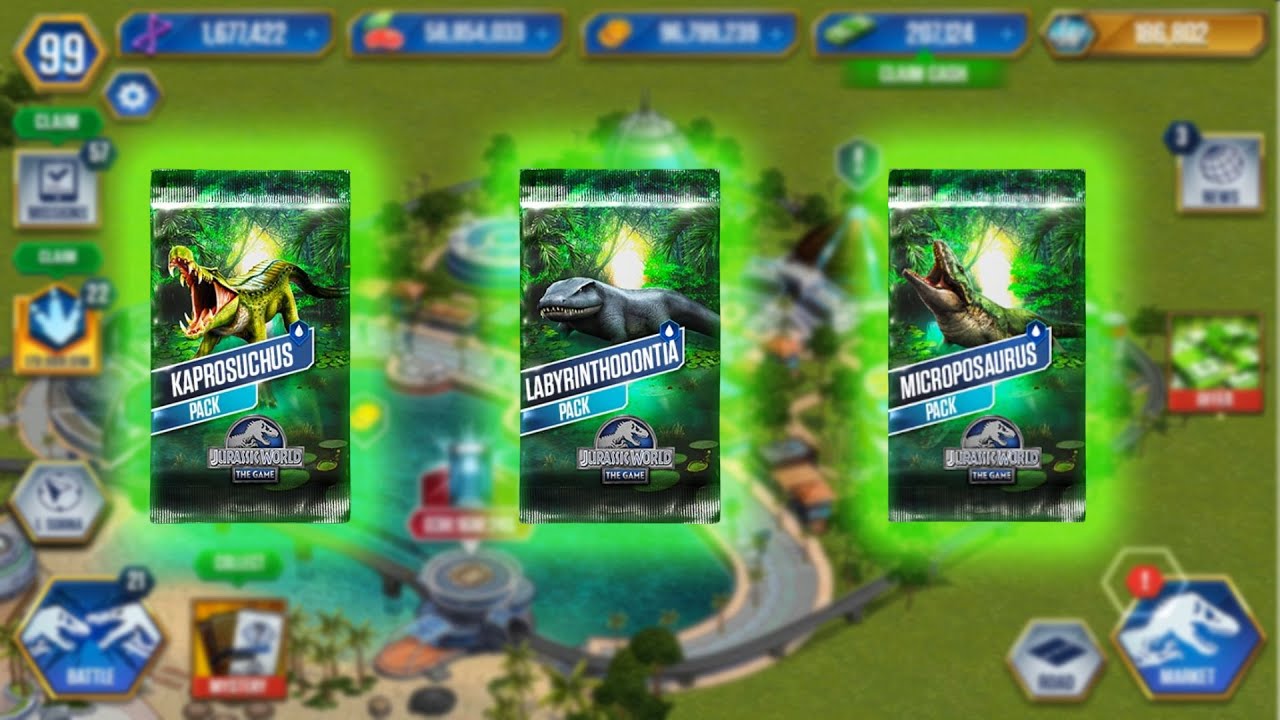 UNLOCKED MICROPOSAURUS, LABYRINTHODONTIA, KAPROSUCHUS || JURASSIC WOLD ...