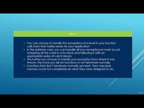 005 Handling Exceptions At Different Levels - YouTube