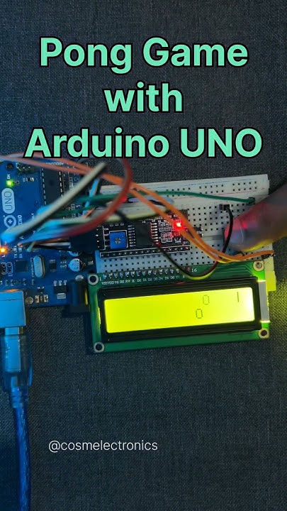 Pong Game 🎮 #cosmelectronics #arduino #arduinoproject #arduinoide #electronics #ytshorts #game # ...