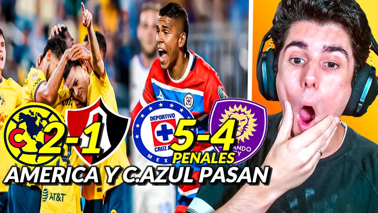🔴 Reacciones América vs Atlas 2-1 y Cruz Azul vs Orlando (5-4 Penales ...