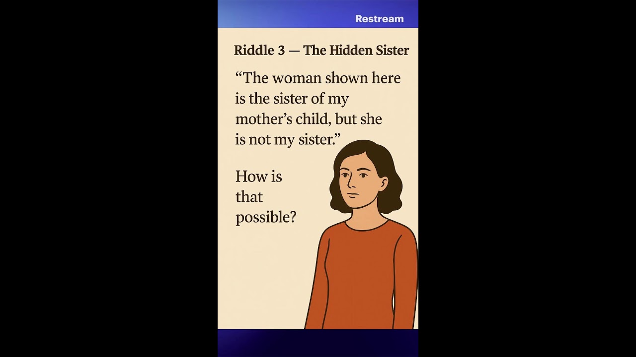 The Hidden Sister Mystery Riddle - Can You Explain This? - YouTube