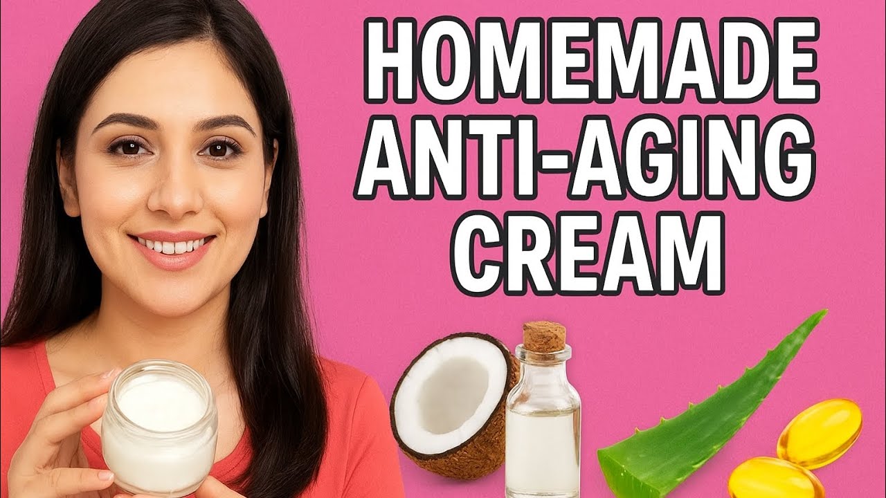 Homemade Anti-Aging Cream | Natural Wrinkle-Free Skin - YouTube