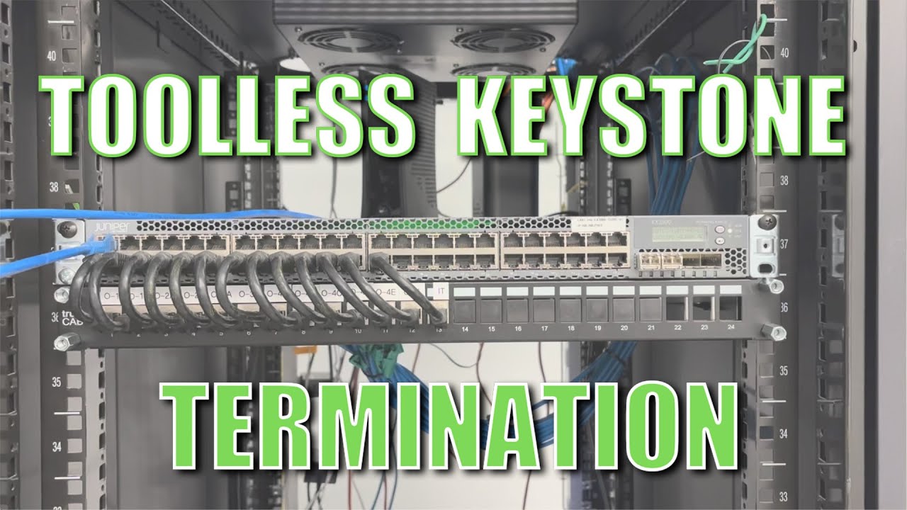 How I Terminate Shielded Keystone Jacks - YouTube