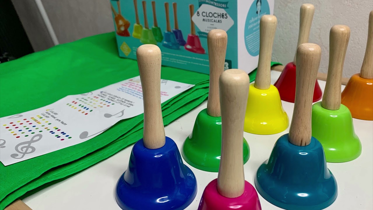 Test des cloches musicales Montessori - YouTube