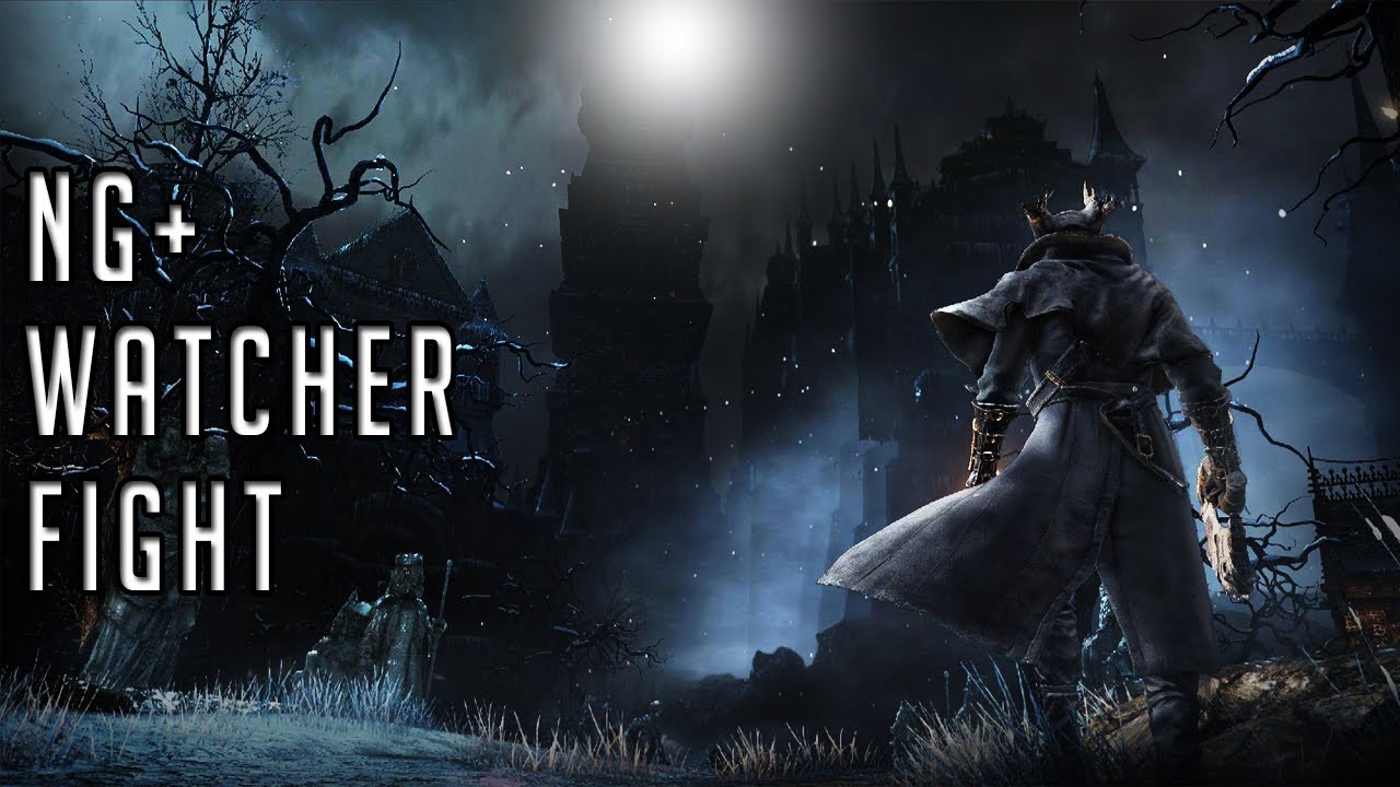 Bloodborne NG+ Lower Pthumerian Labyrinth Watcher Fight - YouTube