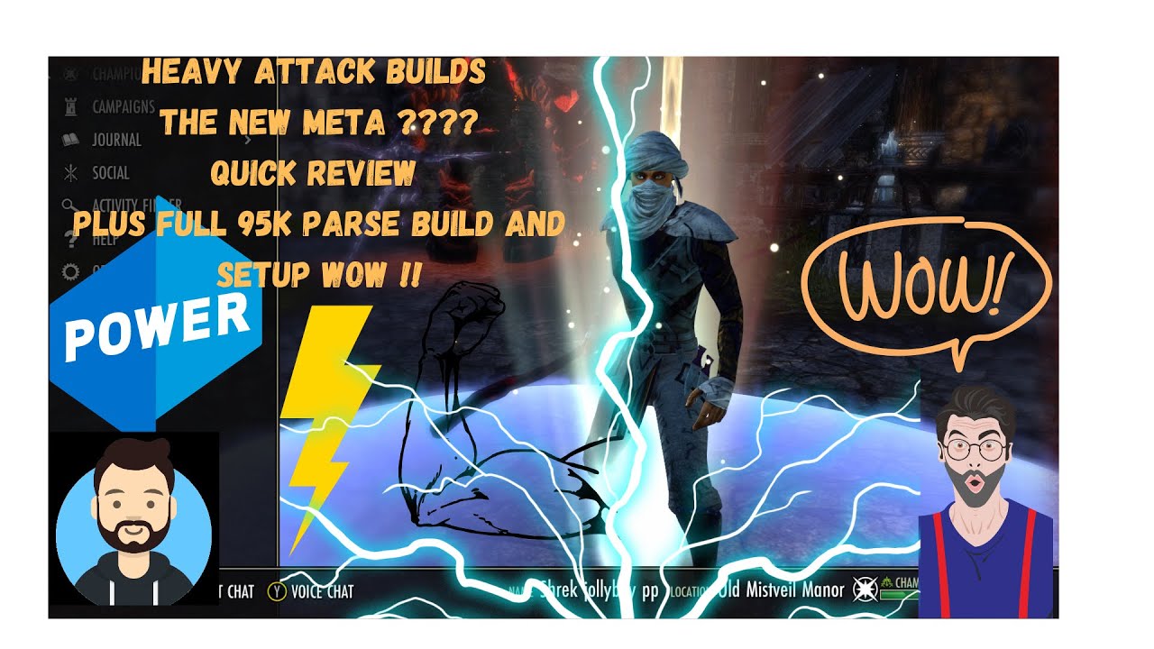 ESO HEAVY ATTACK BUILDS THE NEW META ?? A QUICK REVIEW PLUS 95K PARSE ...