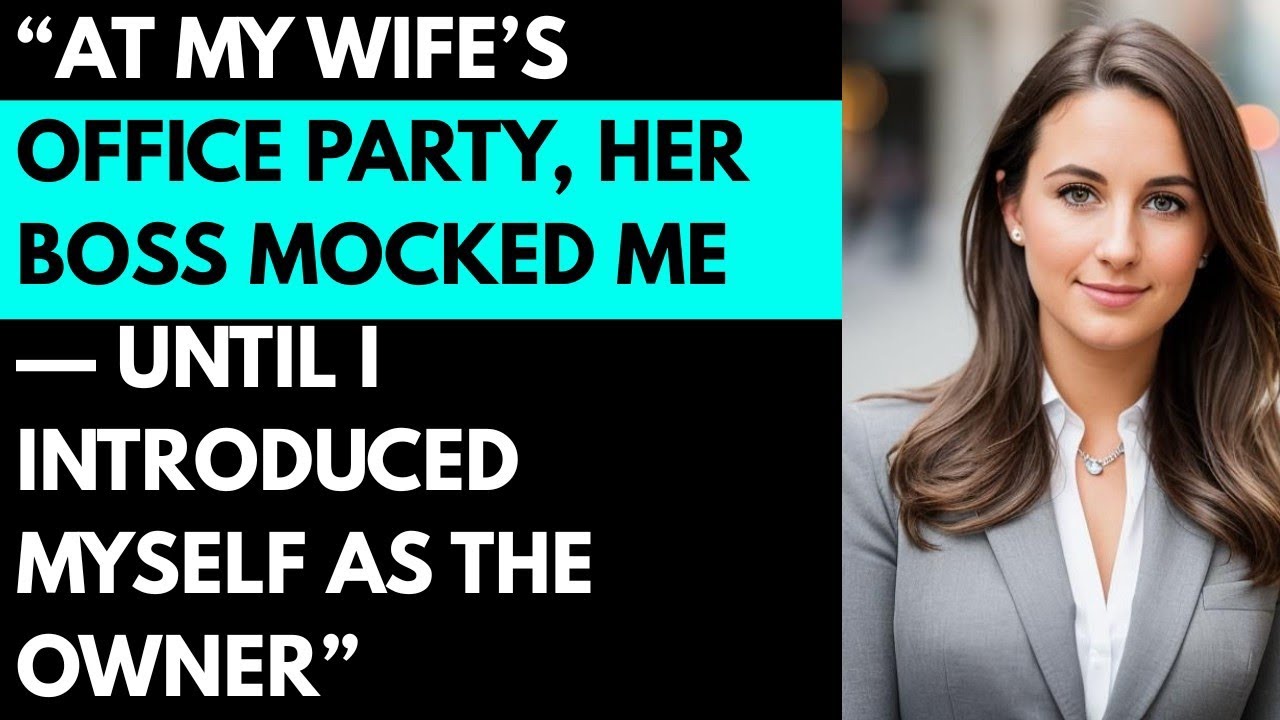 At My Wifes Office Party Her Boss Mocked Me Until I Introduced My Self