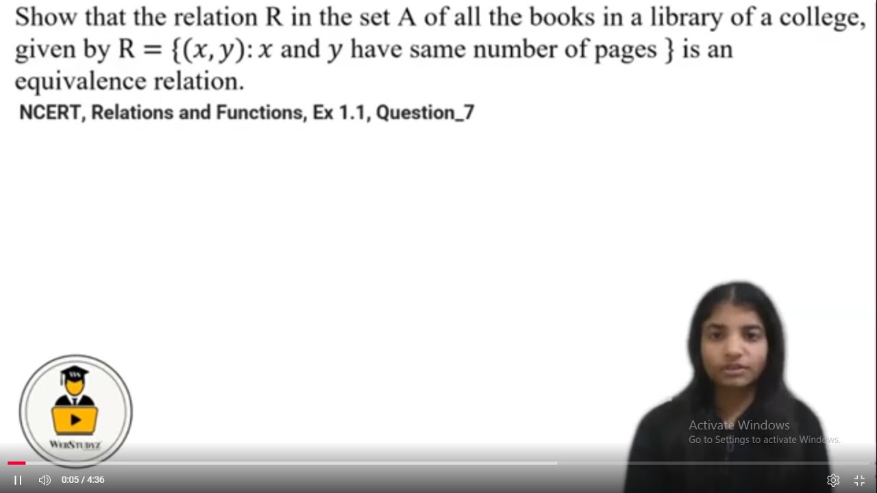 Class 12 NCERT Maths | Ch 1: Relations And Functions| Ex 1.1 Q7 ...