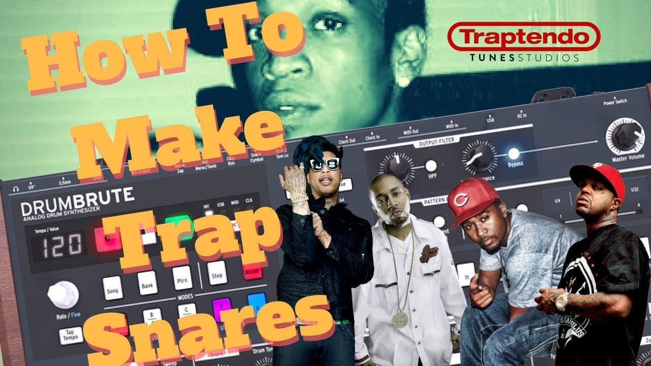 How To Make Trap Snares from Scratch | Arturia DrumBrute - YouTube